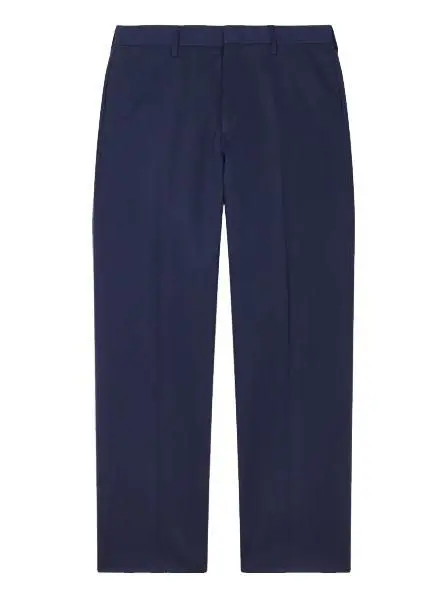 Paul Smith Cotton-linen Twill Trousers - Blue