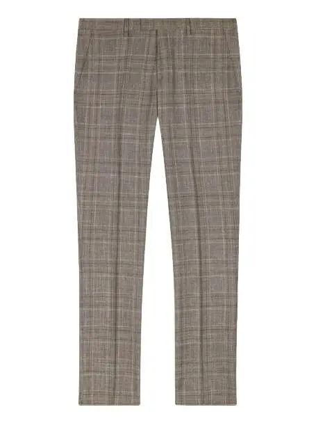 Paul Smith Check Wool-silk Trousers - White