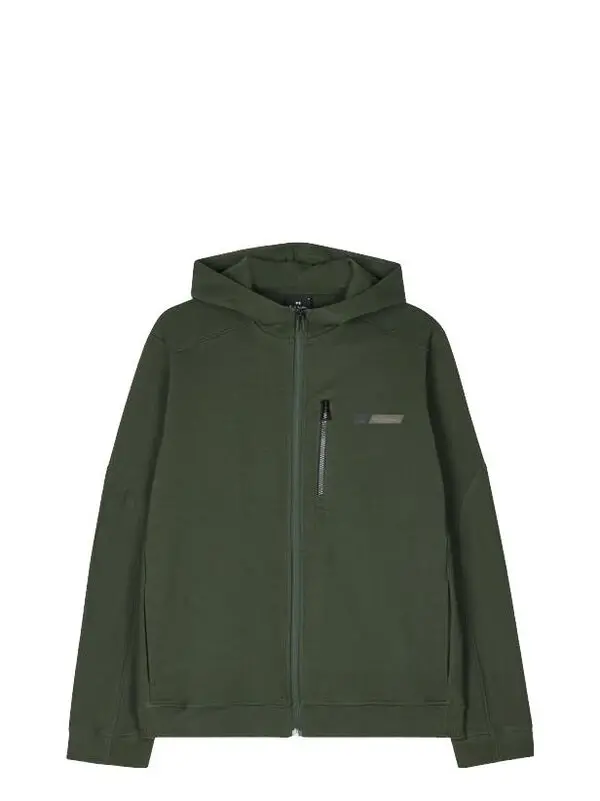 Paul Smith Stretch-cotton Zip Hoodie - Green