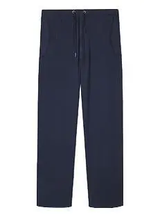 Paul Smith Cotton-sateen Drawstring Trousers - Blue