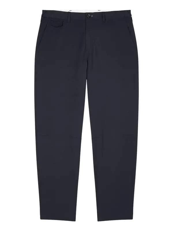 Paul Smith Navy Cotton-blend Stretch Chinos - Blue
