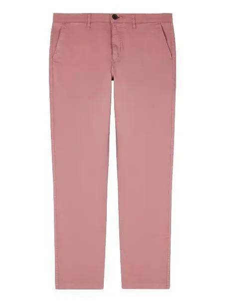 Paul Smith Tapered-fit Dusty Pink Stretch-cotton Chinos - Purple