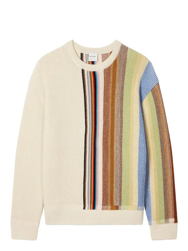 Paul Smith Gradient Striped Crew Neck Sweater - Multicolour