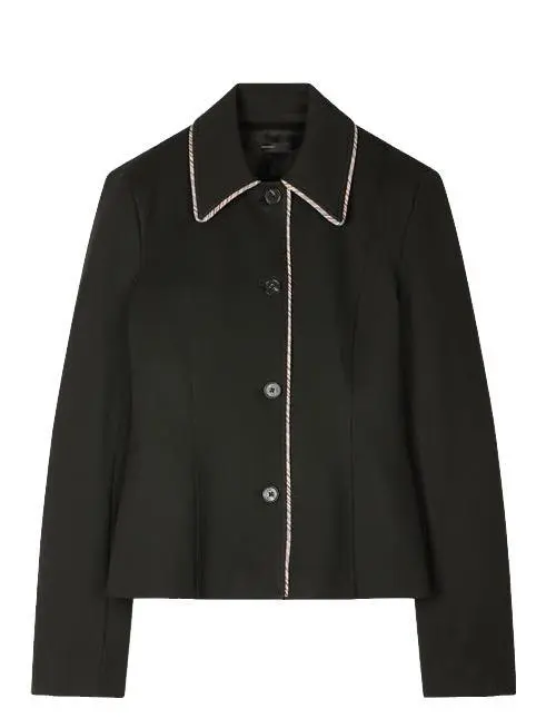 Paul Smith Milano 'signature Stripe' Jacket - Black