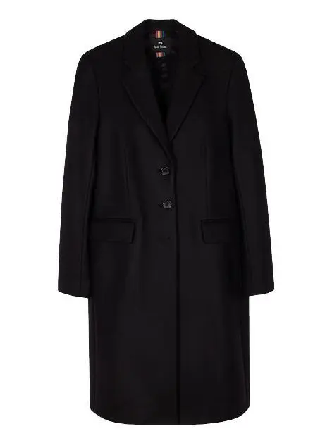 Paul Smith Cashmere-blend Epsom Coat - Black