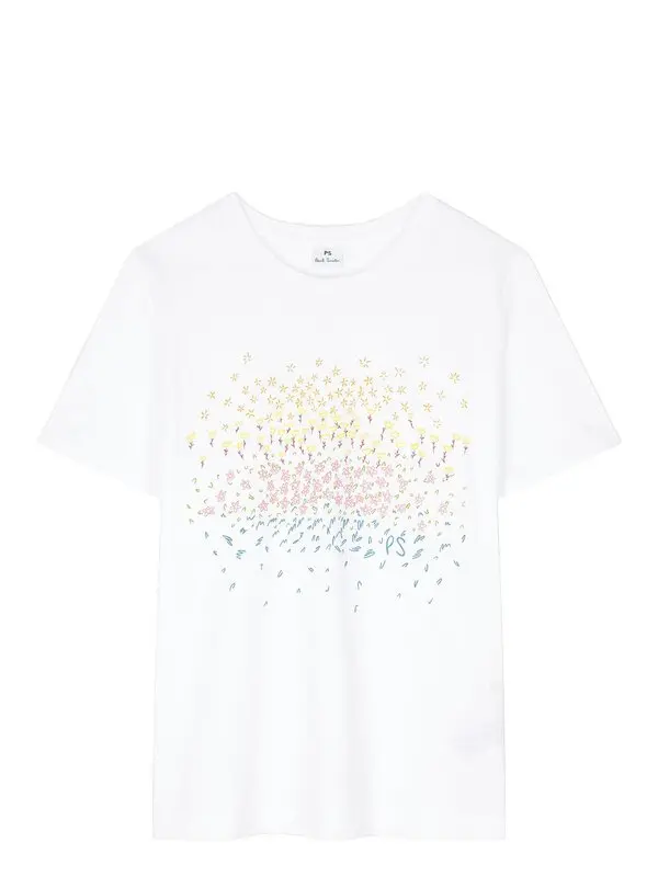 Paul Smith Organic Cotton Meadow T-shirt - White