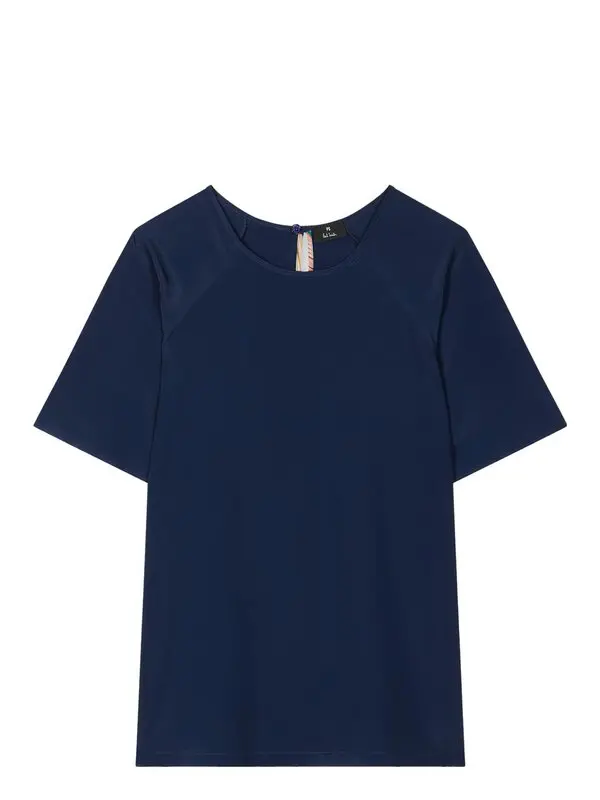 Paul Smith Silk-blend Top - Blue