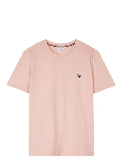 Paul Smith Light Zebra Logo Cotton T-shirt - Pink