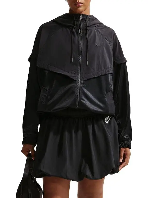 Nike Oversize Windrunner Jacket - Black/black/black