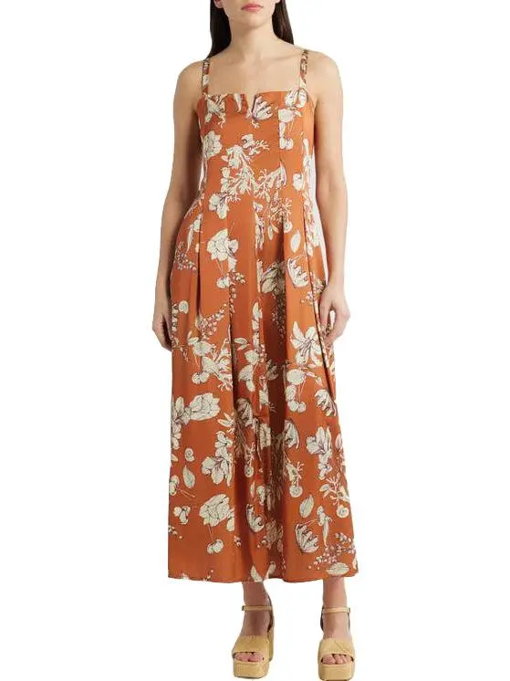 CIEBON Carisa Sleeveless Flare Maxi Dress - Amber