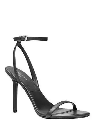 Michael Kors Gwyneth Leather Sandal - Black