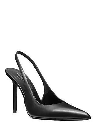 Michael Kors Reece Leather Slingback Pumps - Black