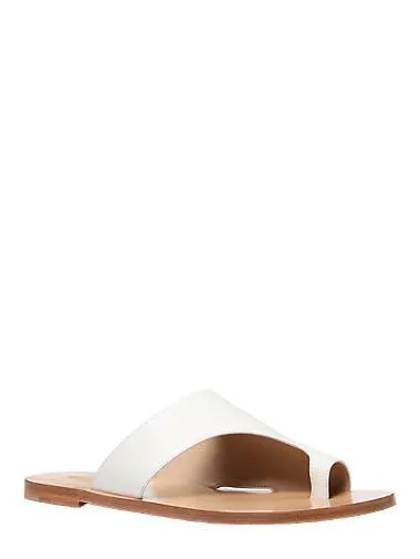 Michael Kors Nettuno Leather Thong Sandal - White