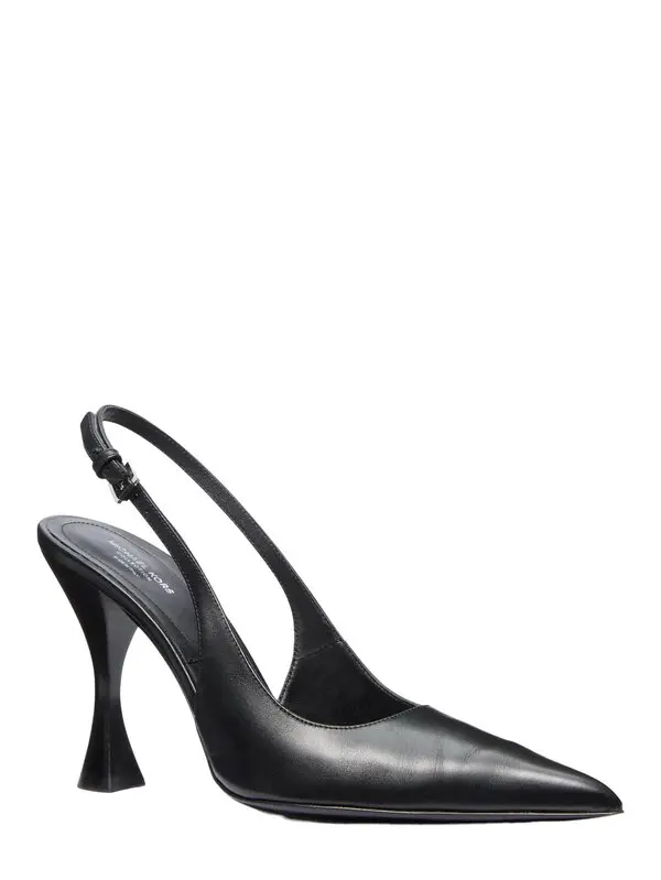 Michael Kors Isabella Leather Slingback Pump - Black