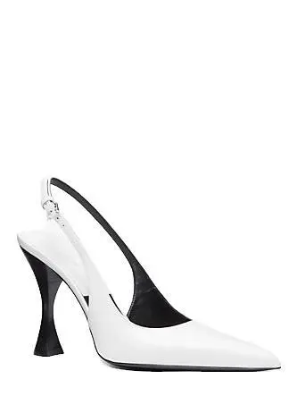 Michael Kors Isabella Leather Slingback Pump - White