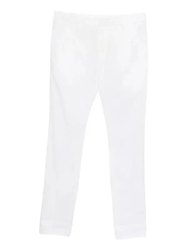 DONDUP Belt-loop Trousers - White