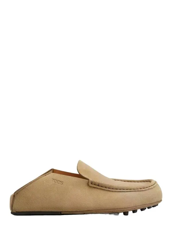TOD'S Suede Slipper Loafers - Neutrals