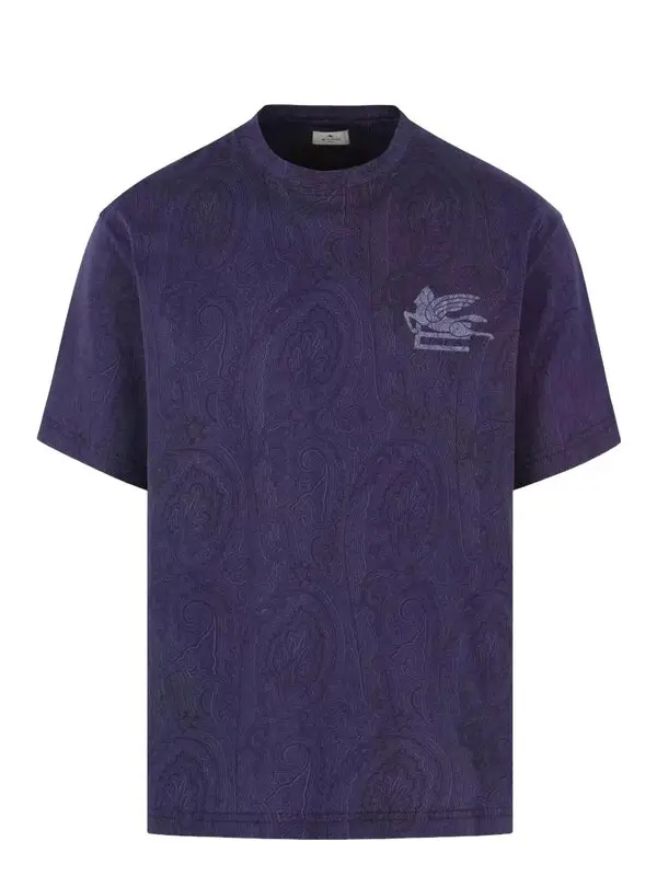 Etro Paisley T-shirt - Purple