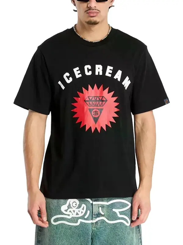 BILLIONAIRE BOYS CLUB - ICE CREAM Logo-print T-shirt - Black