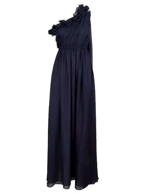 LEO LIN Jenni One-shoulder Maxi Dress - Blue