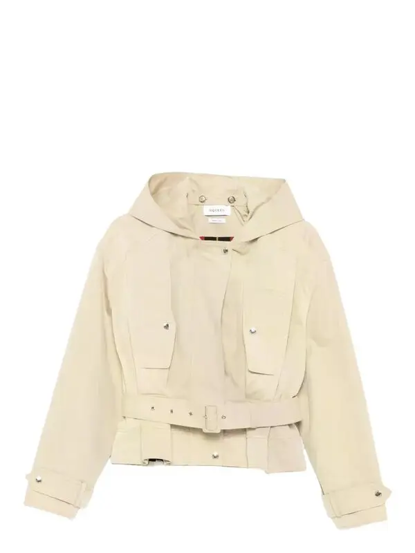 Alexander McQueen Belted Peplum Jacket - Neutrals