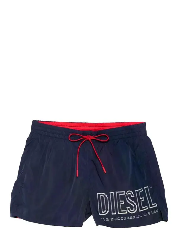 DIESEL® Drawstring Swim Trunks - Blue
