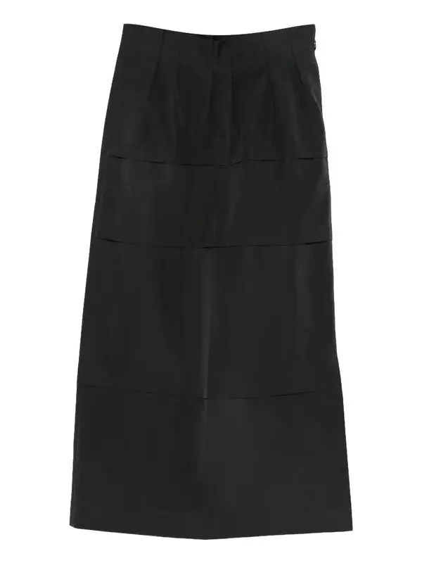 LITKOVSKA Tiered Midi Skirt - Black