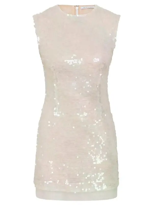 Rachel Gilbert Kaia Sequin Mini Dress - Neutrals