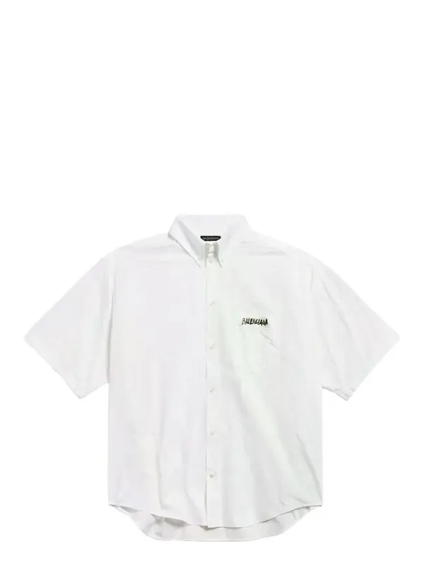 Balenciaga Short-sleeve Shirt - White