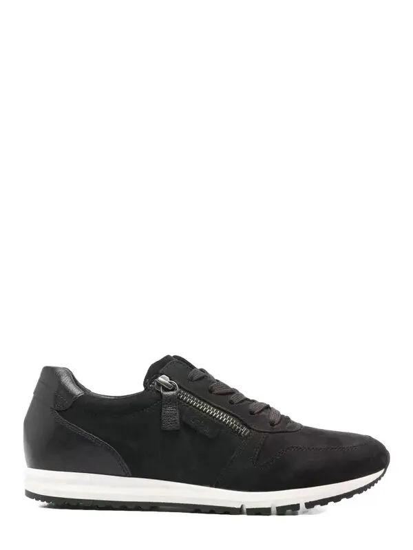 Gabor Zip-up Lace-up Sneakers - Black