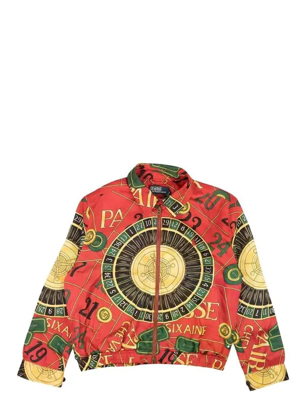 Polo Ralph Lauren Printed Harrington Bomber Jacket - Red