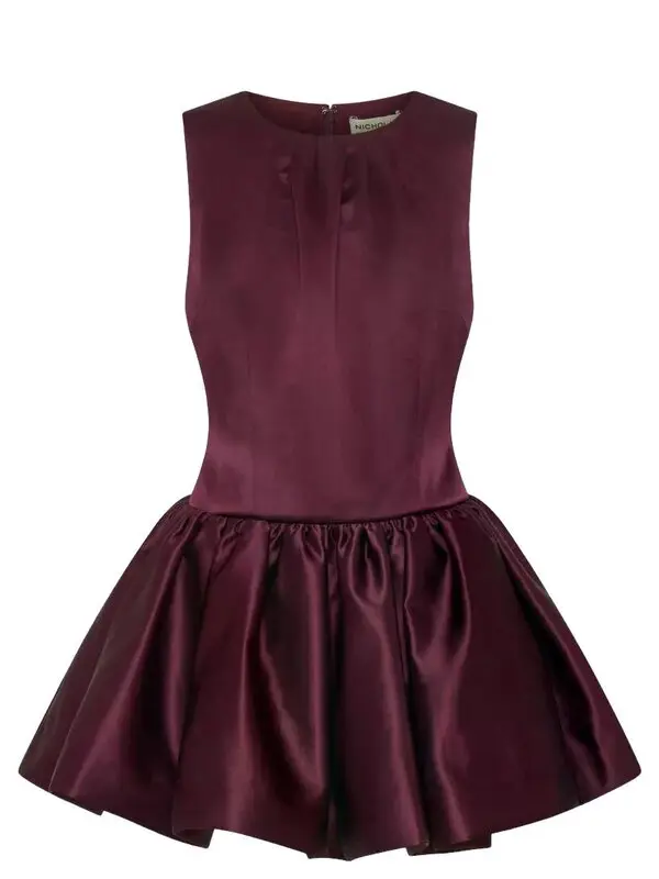 NICHOLAS Karina Gathered Mini Dress - Purple