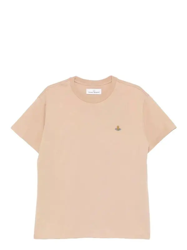 VIVIENNE WESTWOOD Orb Crewneck T-shirt - Neutrals
