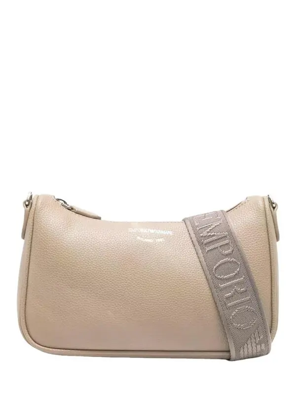 Emporio Armani Logo-strap Crossbody Bag - Neutrals