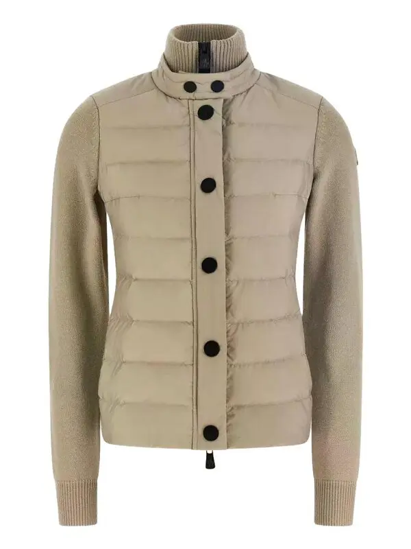 Moncler Padded Panelled Jacket - Neutrals