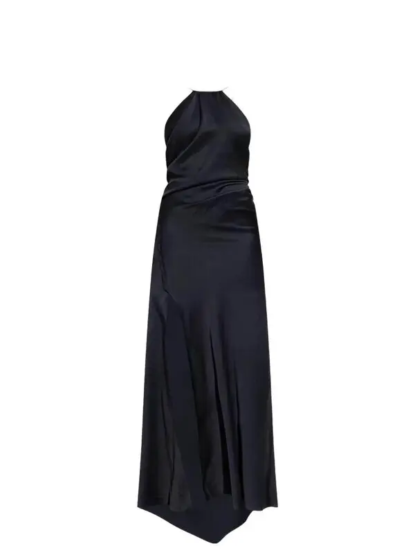Victoria Beckham Chain Halter Gown - Blue