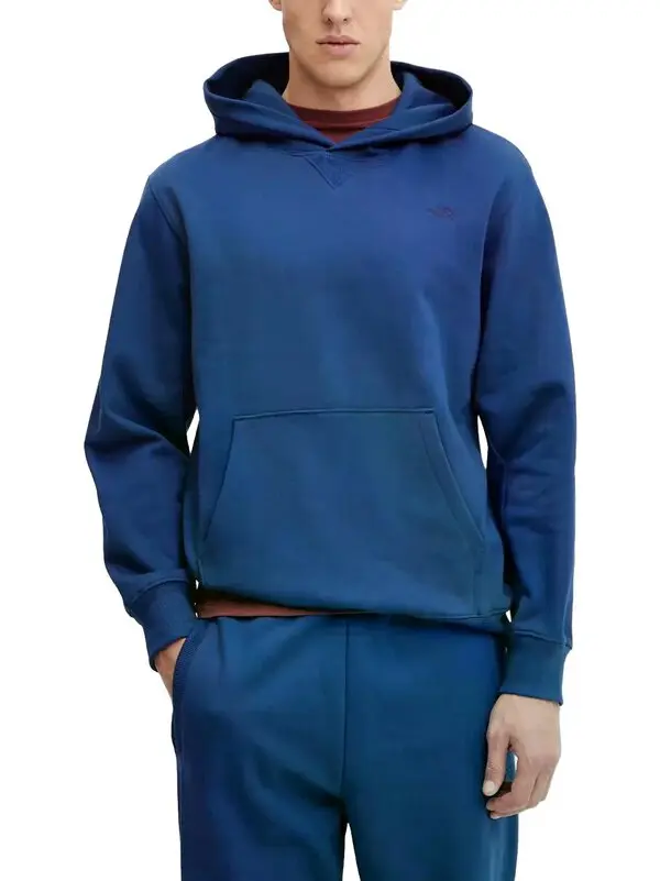 The North Face Logo-embroidered Hoodie - Blue
