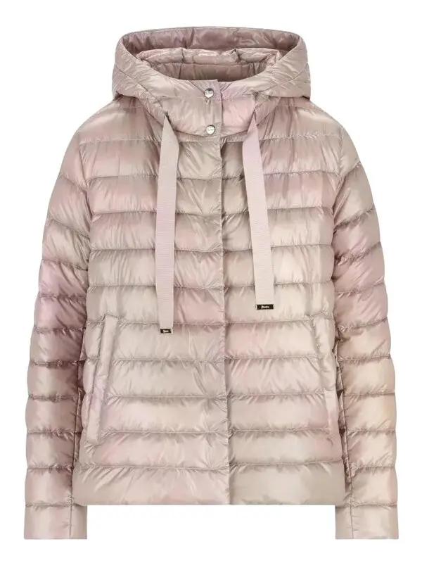Herno Quilted Hooded Jacket - Pink