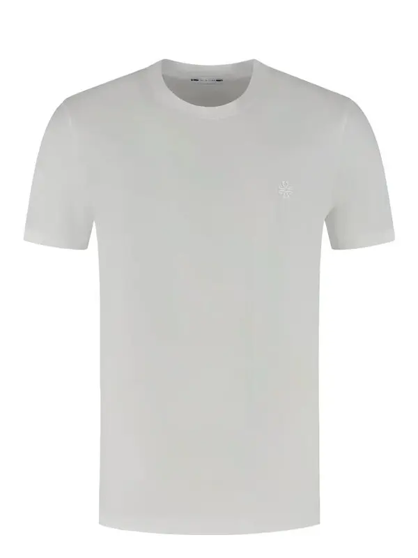 Jacob Cohen Floral-embroidered T-shirt - White