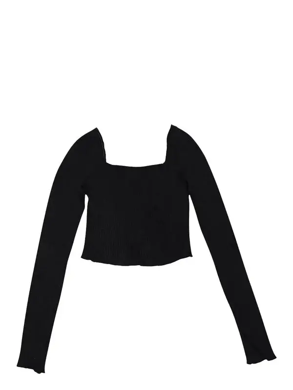 Callipygian Square-neck Top - Black