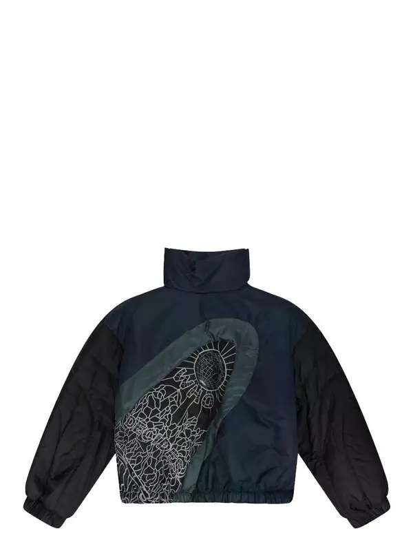 WHO DECIDES WAR Diagonal Puffer Jacket - Blue