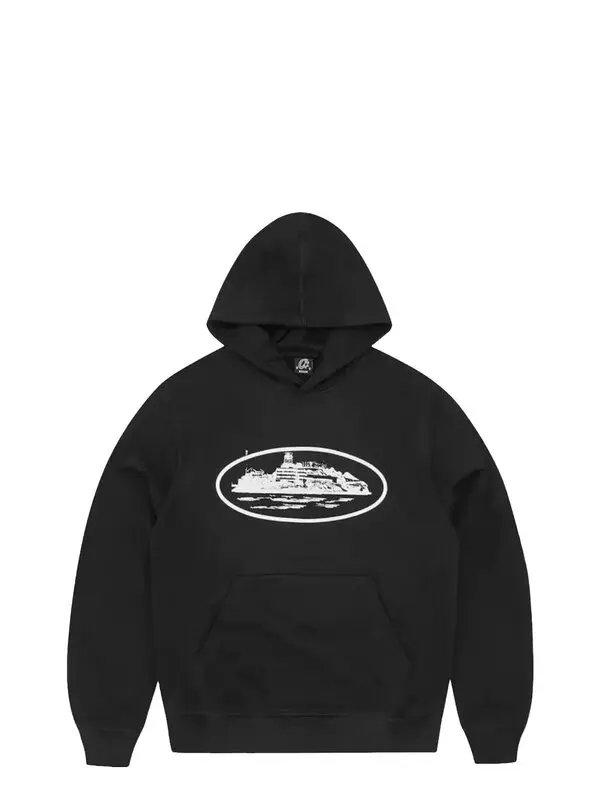 CORTEIZ Alcatraz Graphic Hoodie - Black