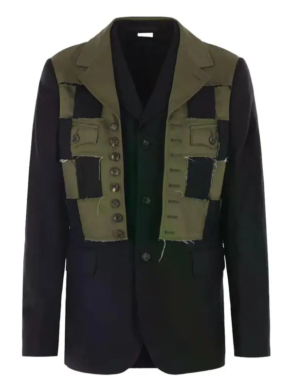 Comme Des Garçons Deconstructed Military Jacket - Black