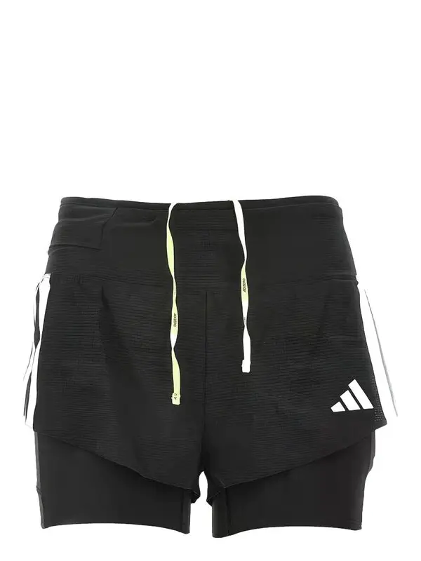 Adidas Adizero Stripe Shorts - Black