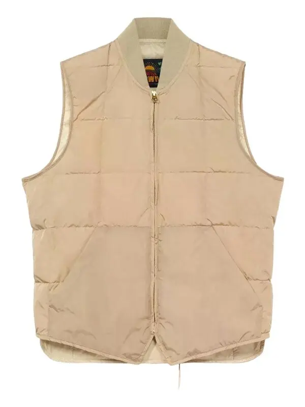 FORTELA Quilted Zip-up Gilet - Neutrals