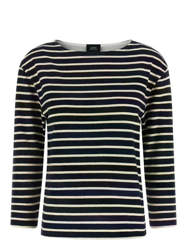 A.p.c. Striped Knitwear - Blue