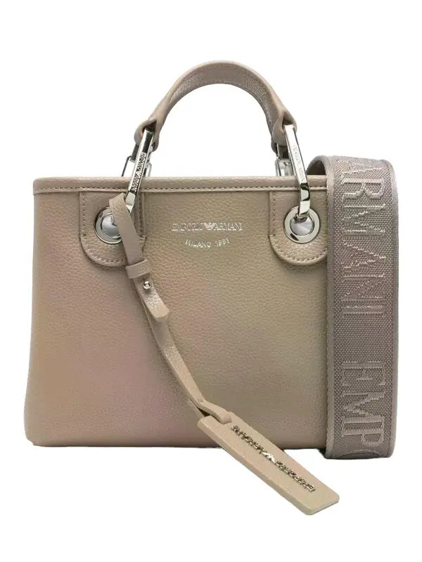 Emporio Armani Logo-strap Tote Bag - Neutrals