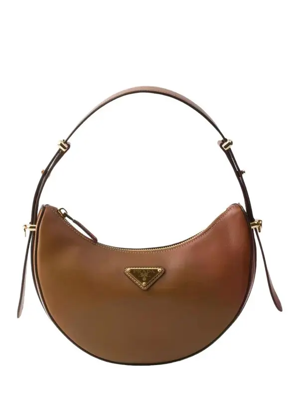 Prada Mini Arqué Shoulder Bag - Brown
