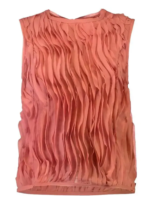 Ulla Johnson Celina Ruffled Top - Pink