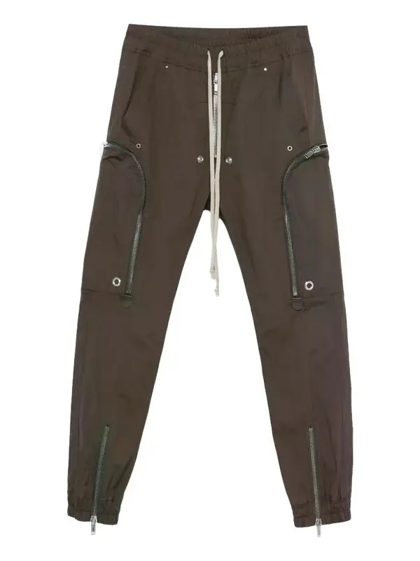 Rick Owens Bauhaus Zip Cargo Pants - Brown